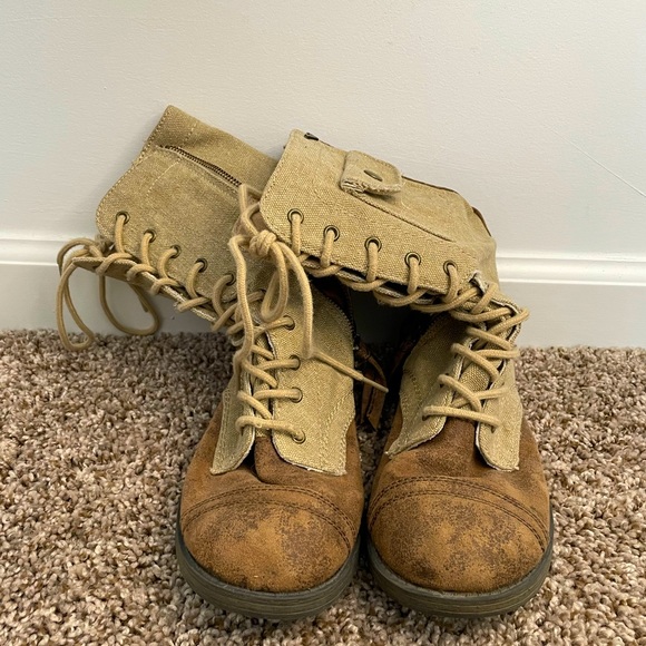 Roxy | Shoes | Roxy Combat Boots | Poshmark